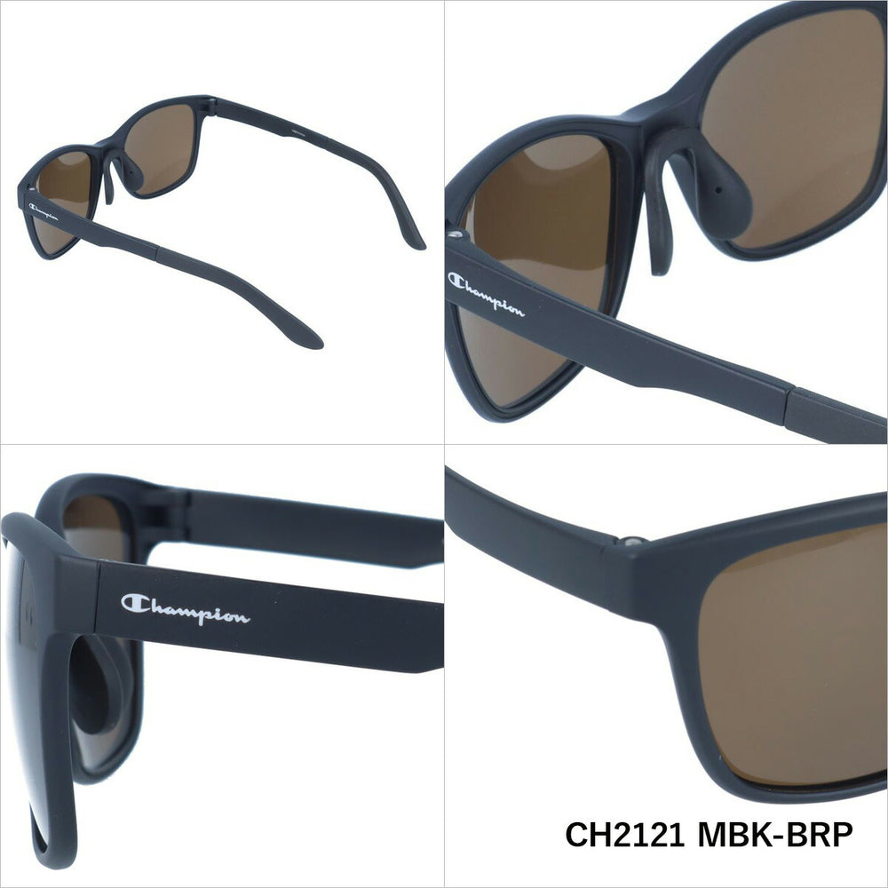 チャンピオン 偏光 サングラス カラーレンズ メンズ レディース UVカット Champion ブランド CH2121 54 ウェリントン